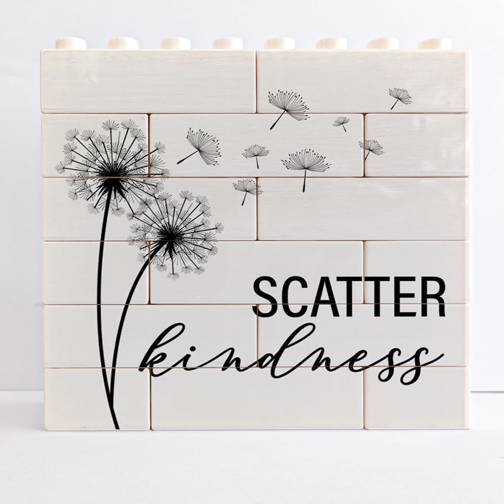 Amazon.com: Home Office Desk Decor, Scatter Kindness Building Brick ...