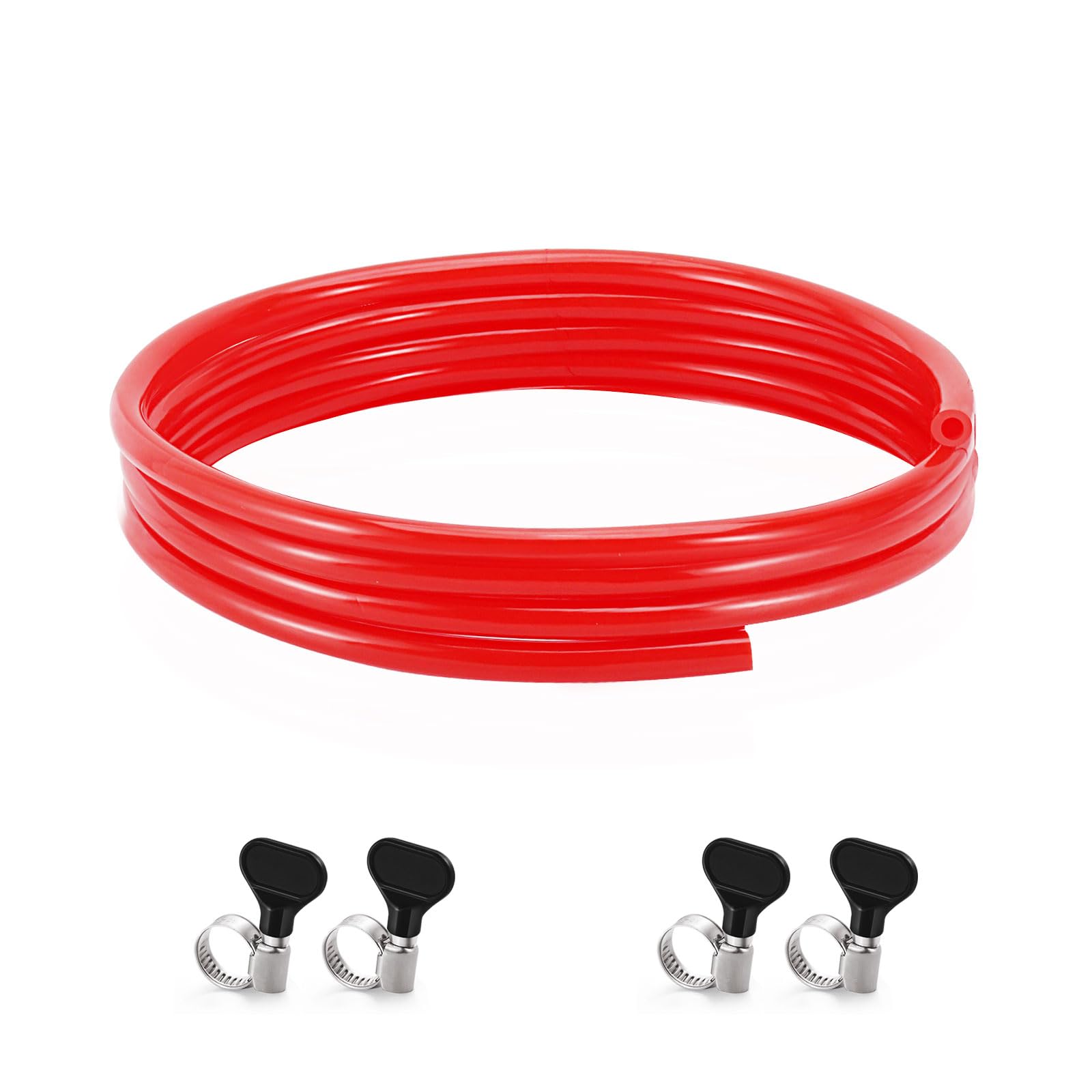 Amazon.com: Red CO2 Gas Line Hose Kit, 10ft PVC Brewing Red Gas Tubing ...