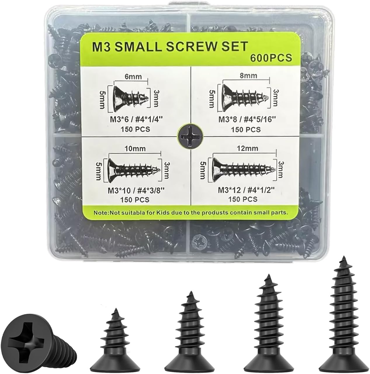 Amazon.com: RackGold 10-32 Rack Screws 100 Pack-USA Made : Industrial ...
