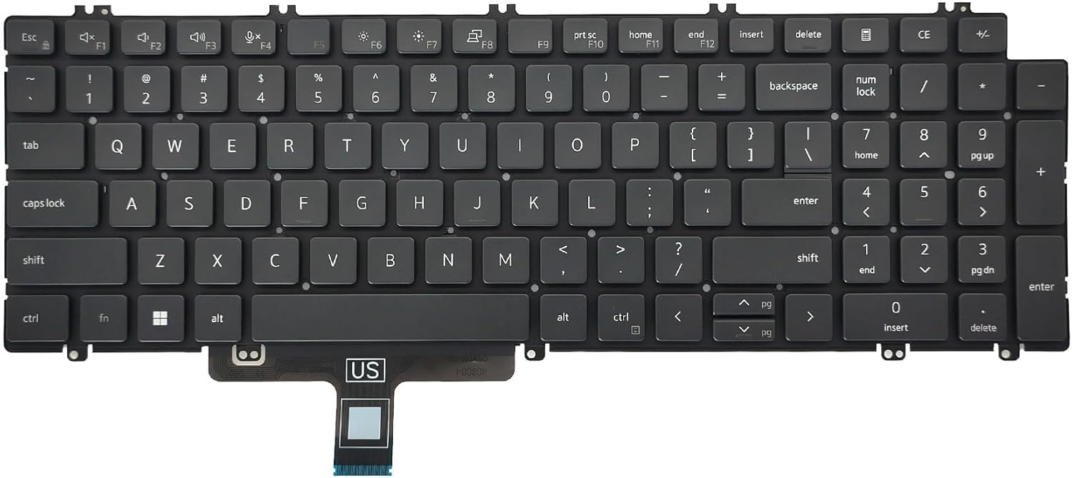 Amazon.com: WWGTMC Replacement Keyboard for Dell Latitude 5520 5521 ...