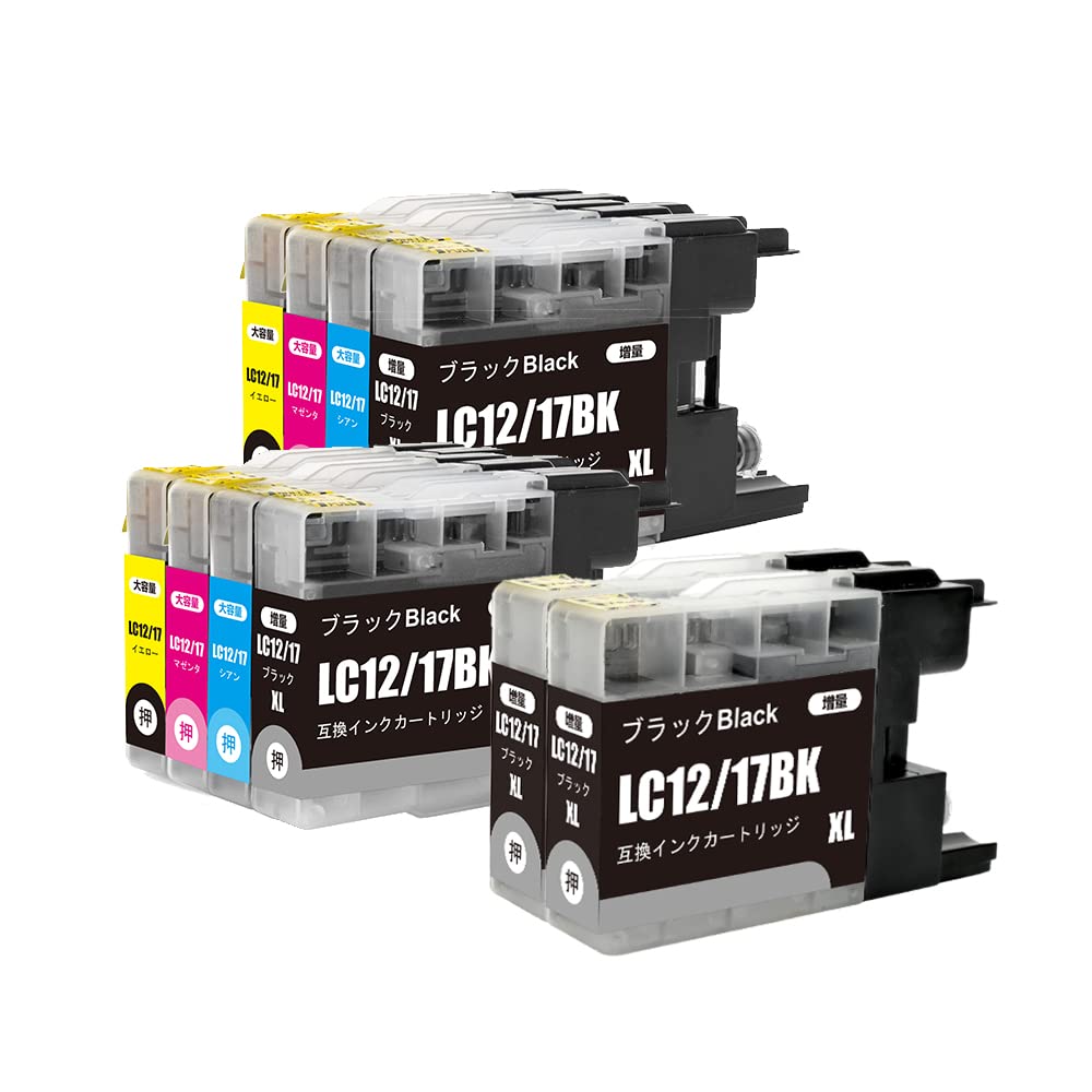 Amazon.co.jp: 【pomme】 LC12/17BK LC12/17C LC12/17M LC12/17Y 4色セット×2 ...
