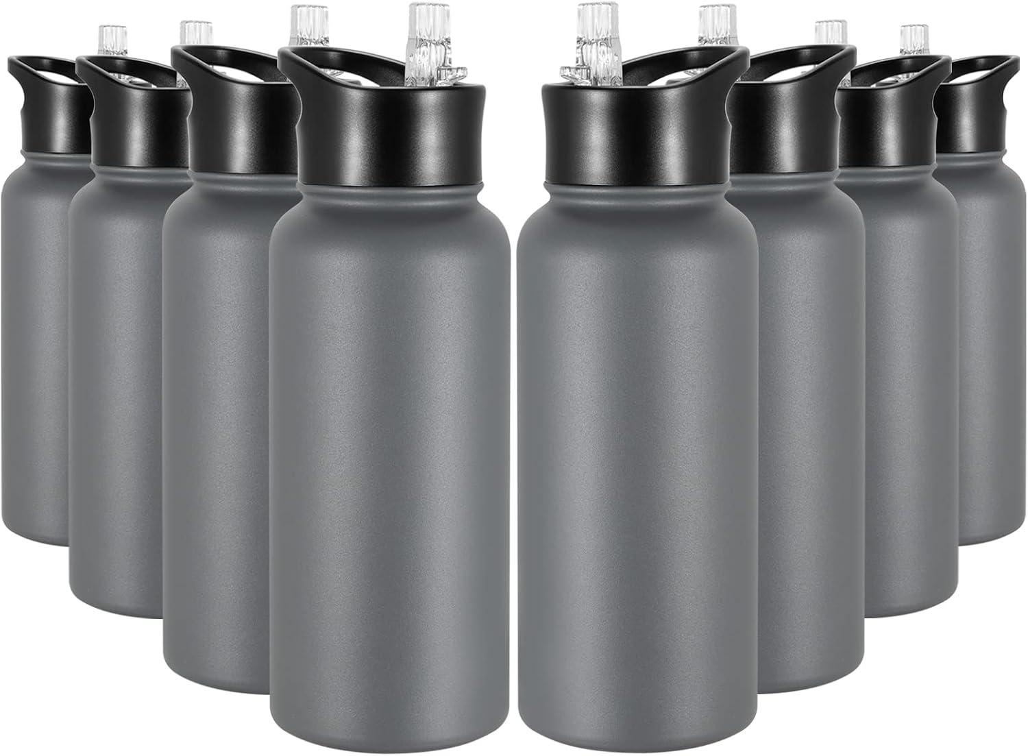 Amazon.com: VQRRCKI 32 oz Insulated Water Bottle Bulk 8 Pack, Stainless ...