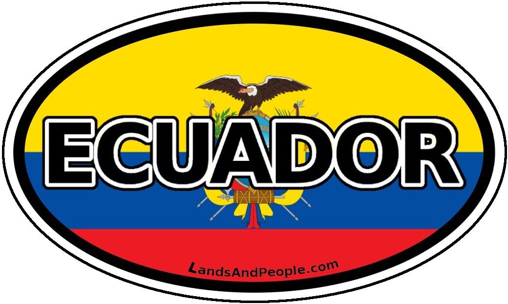 Amazon.com - Ecuador Flag Car Bumper Sticker Decal Oval