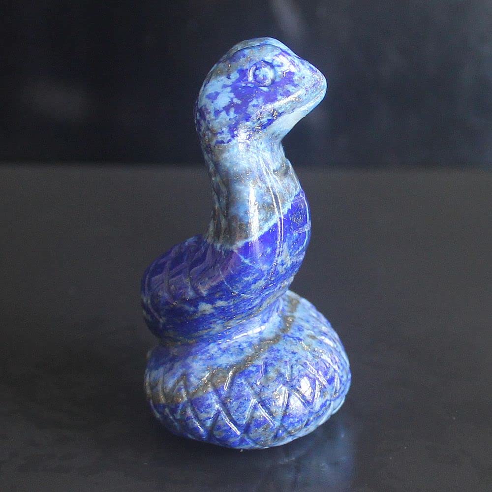 Amazon.com: Hand Carved Gemstone Crystal Snake Figurine Animal Carving ...