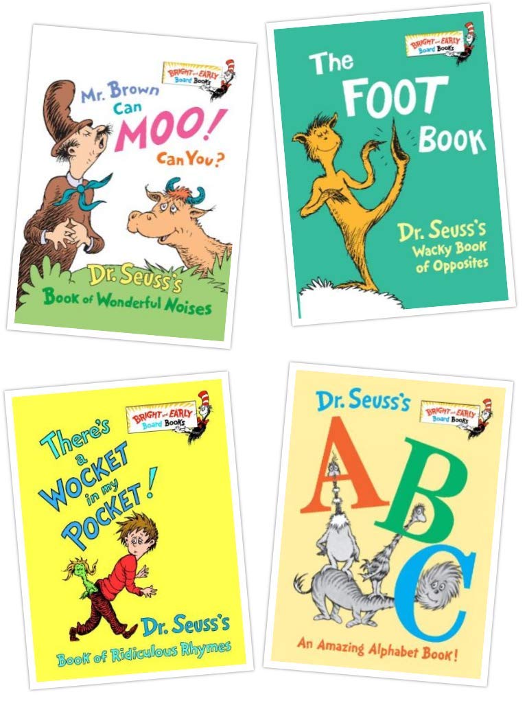 Dr. Seuss Bright and Early Board Books set: Dr. Seuss's ABC; The Foot ...