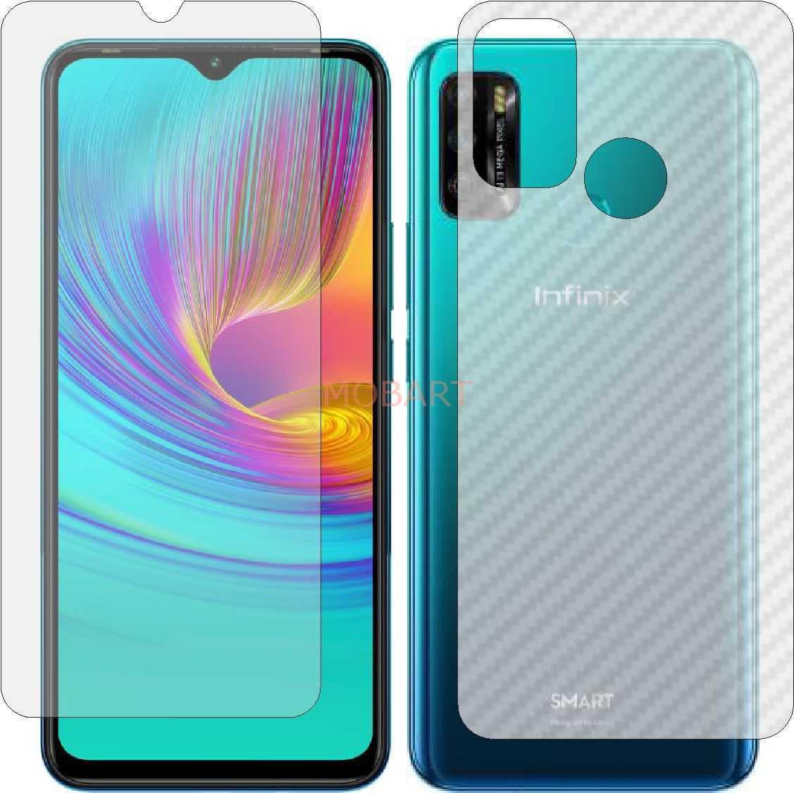 TravisLappy Front and Back Screen Guard for INFINIX SMART 4 PLUS (Pack ...