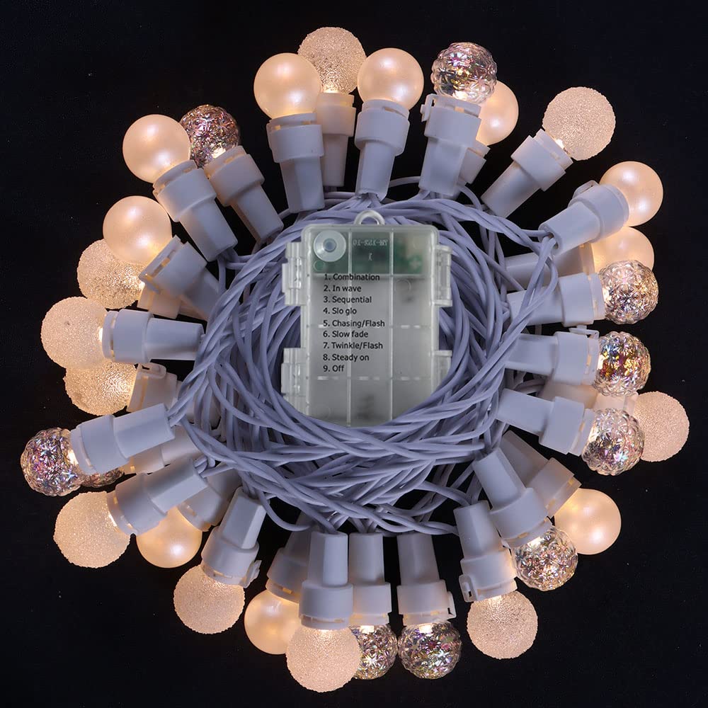 Amazon.com: novrose Battery Operated String Lights 50 LEDs Globe Fairy ...