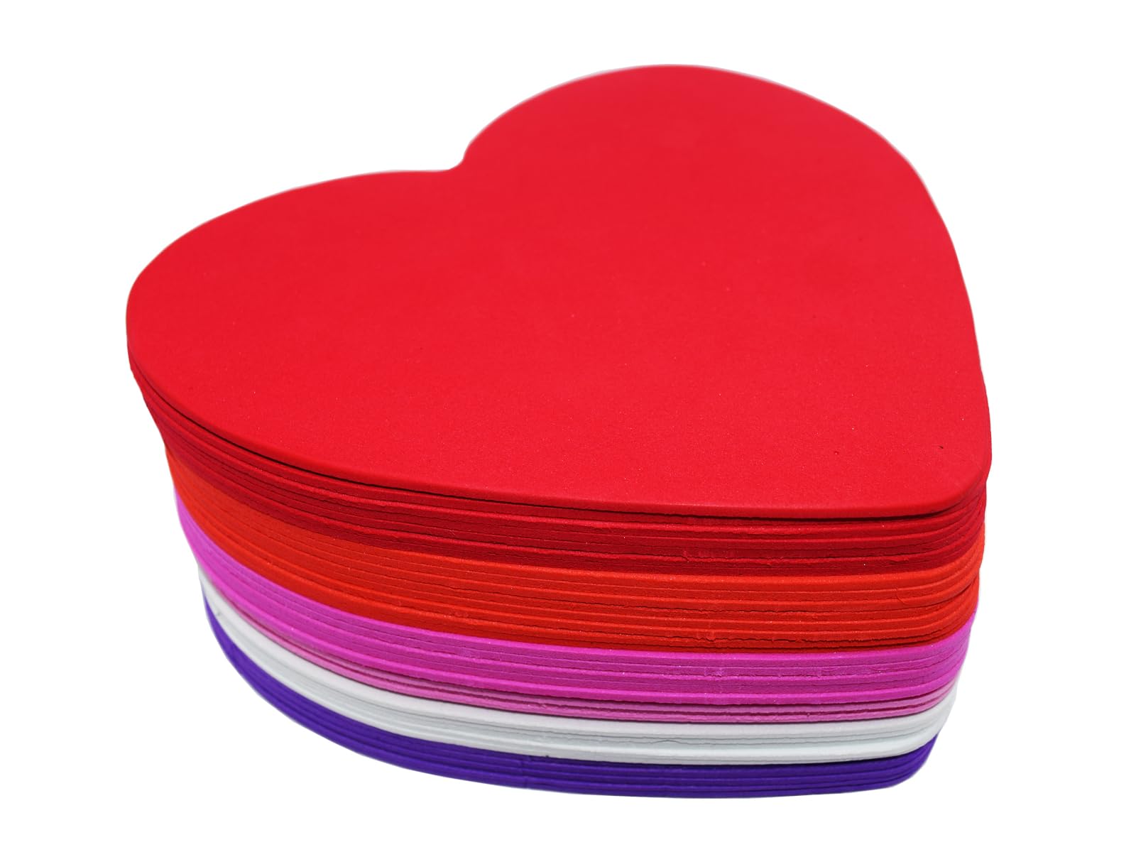 Amazon.com: QIDIWIN EVA Foam Sheets Heart Shaped-Foam Hearts Set for ...