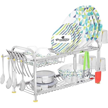 Buy WINSTAR Stainless Steel 3 Shelf Wall Mount Kitchen Utensils Rack ...