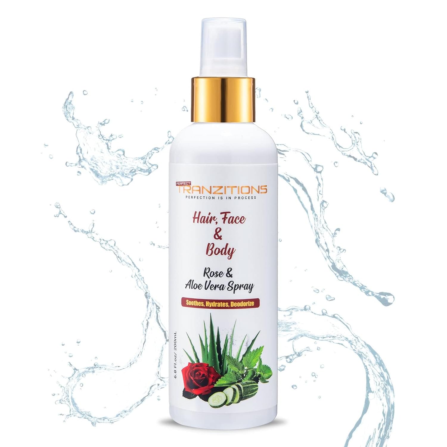Amazon.com : Organic Aloe Vera & Rose Water Moisturizing Spray for Locs ...