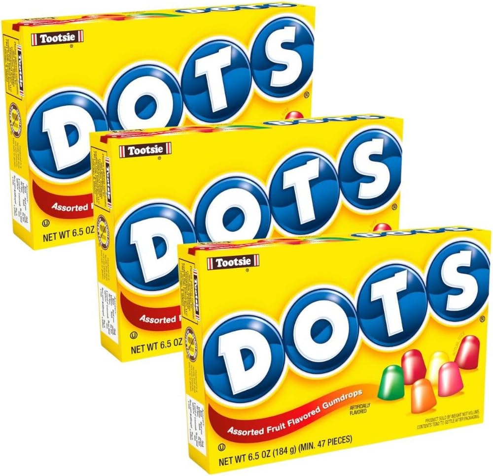 Amazon.com : Tropical Dots Assorted Flavors Gumdrops Candy 6.5 Oz (Pack ...