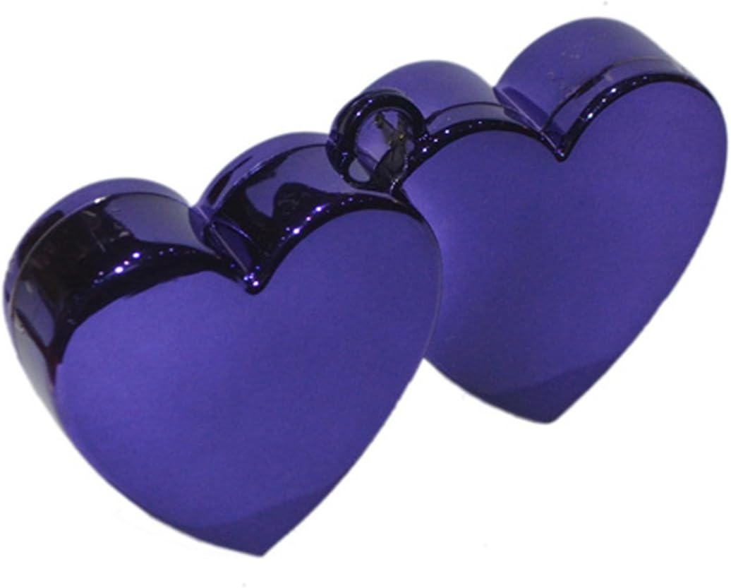 GTR Purple Double Heart Balloon Weight (XA11711-14) : Amazon.co.uk ...