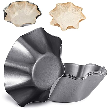 Amazon.com: Tortilla Pans Set, Non-Stick Taco Salad Bowl Shell Maker ...