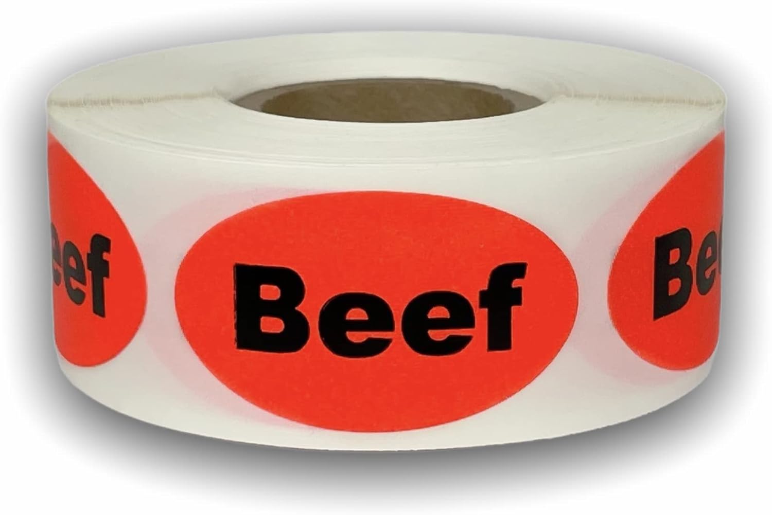 Amazon.com : Beef Food Labels Small 1"x1.5" Oval Supermarket Sale ...