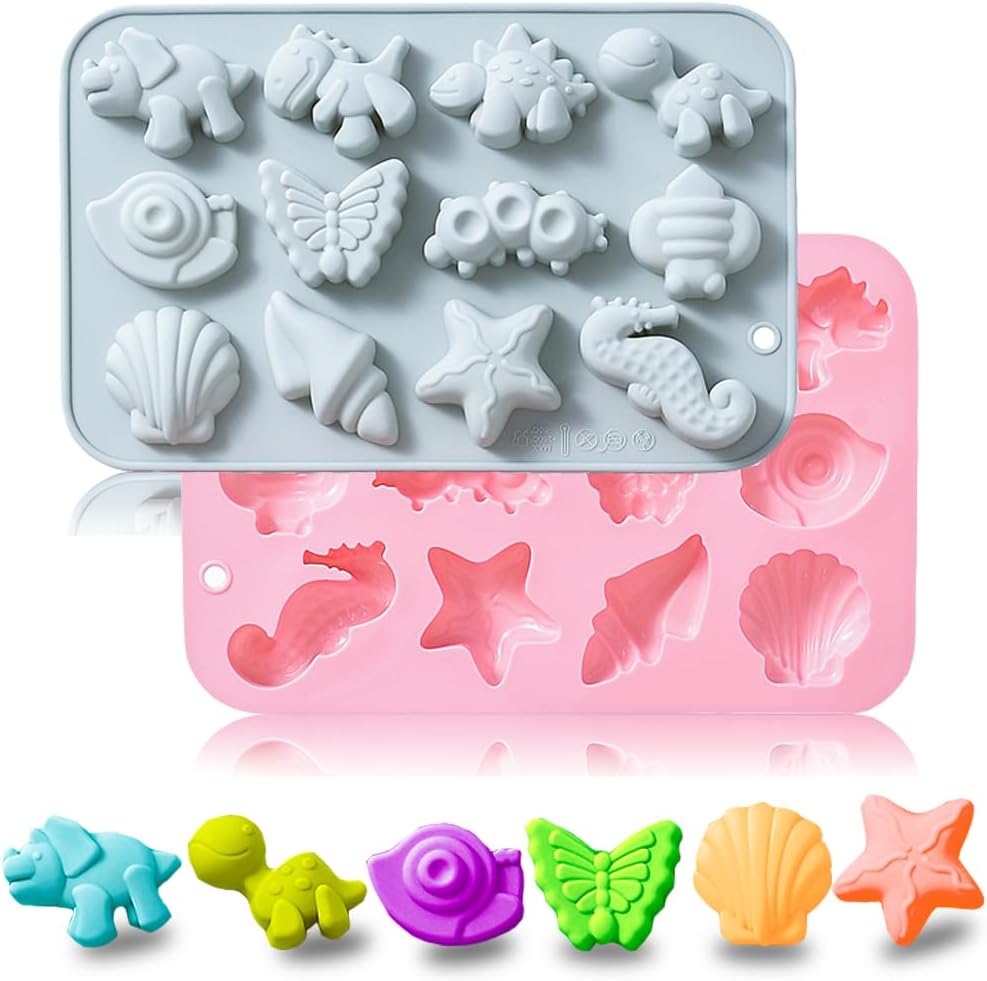 Amazon.com: Ancefine 2 Pack Insect Silicone Gummy Molds,16 Cavities ...