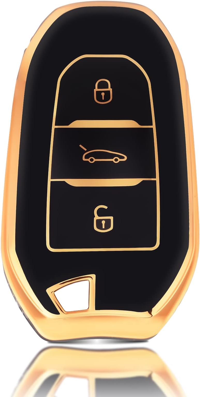 OFFCURVE Car Key Case - Key Fob Cover & Protector - 3 Buttons ...