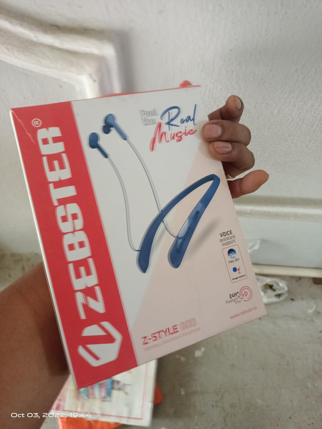 ZEBSTER Z-Style 600 Wireless Bt Earphone with Neckband,Bulit in ...