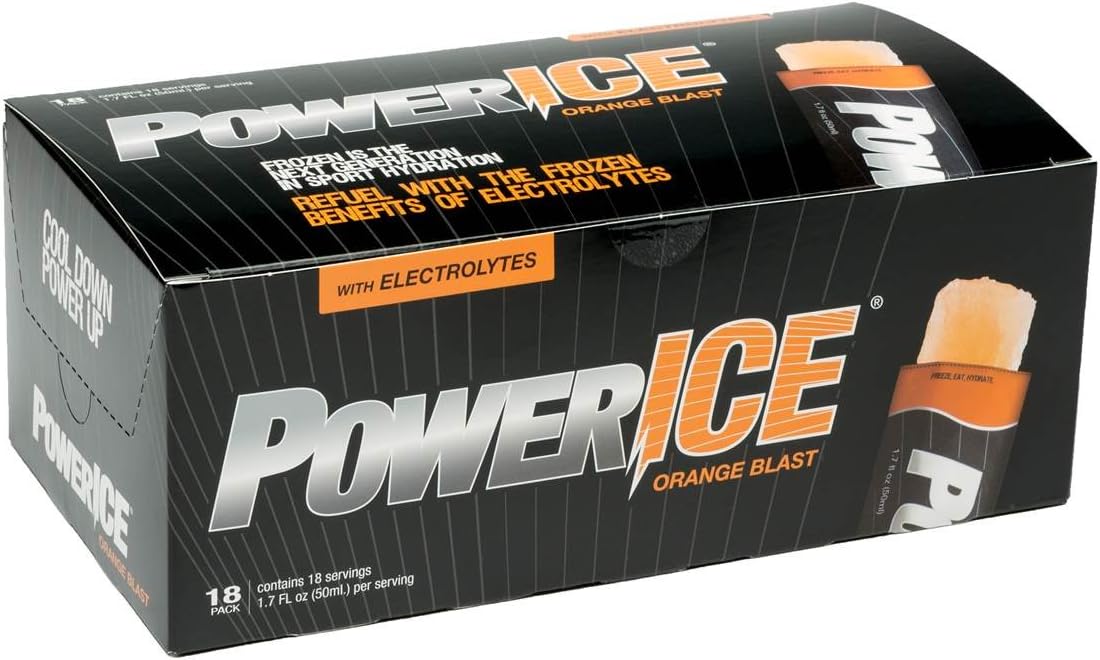 Amazon.com: PowerICE Enhanced Frozen Hydrator, Orange, 18 Count ...