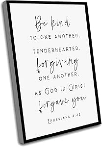 Teen Girl Room Decor,Ephesians 4 32 Be Kind To One Another Bible Verse ...