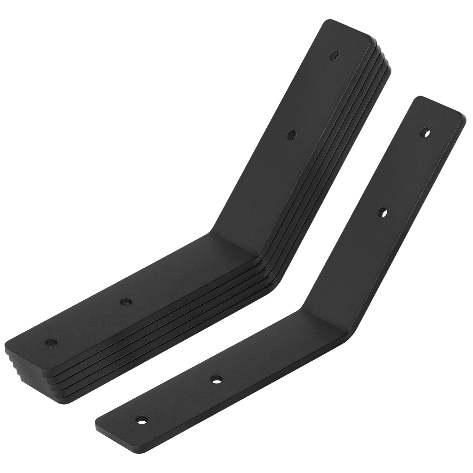 Amazon.com: 6 Pack Black Flush Inside 45 Degree Angle Bracket, Heavy ...
