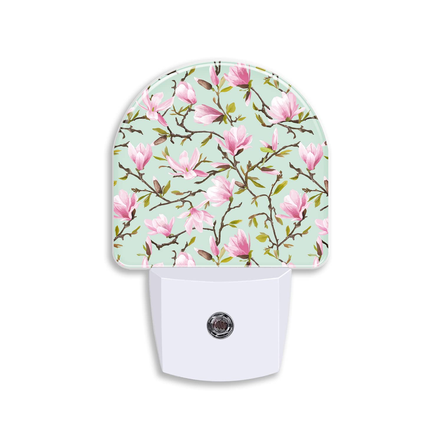 Exotic Floral Night Lights Plug Into Wall Magnolia Flowers and Leaves ...