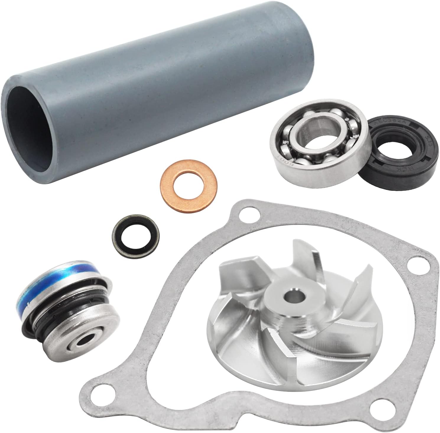 Water Pump Rebuild Kit Aluminum Impeller with Seal Driver Tool for ...