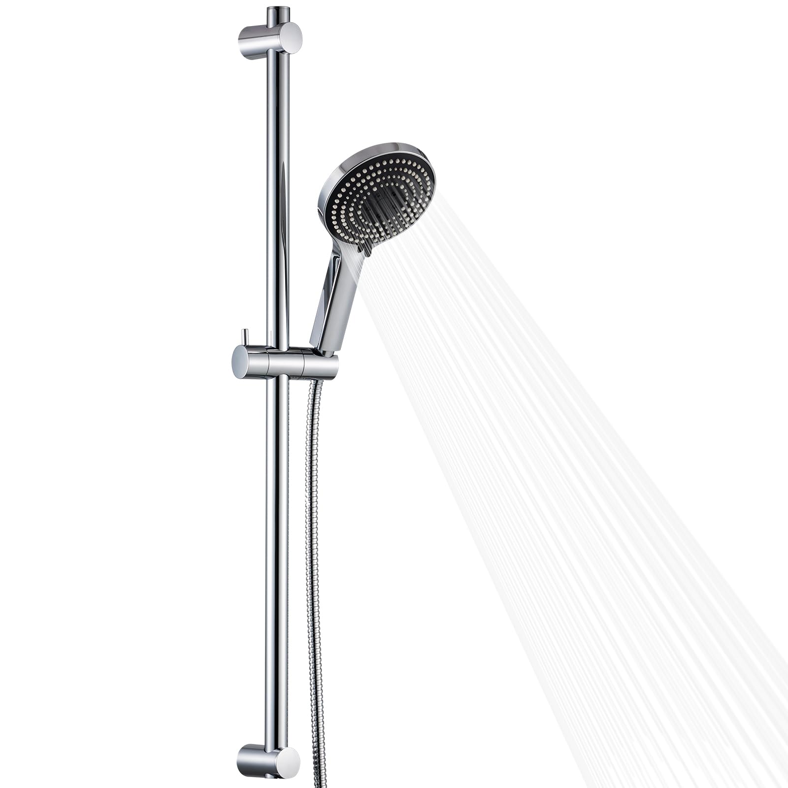 Snapklik.com : OFFO Shower Slide Bar Combo, Adjustable 33-inch Slide Bar