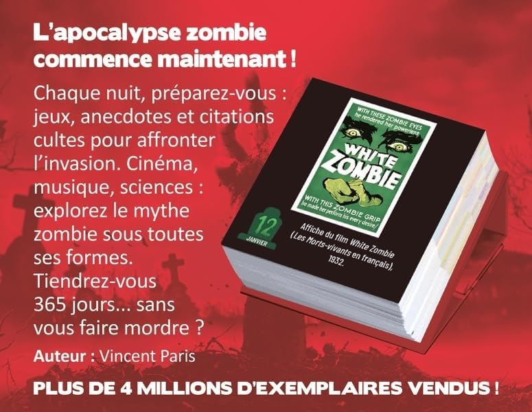 Amazon.fr - Mini calendrier 365 nuits avec les zombies - PARIS, Vincent ...