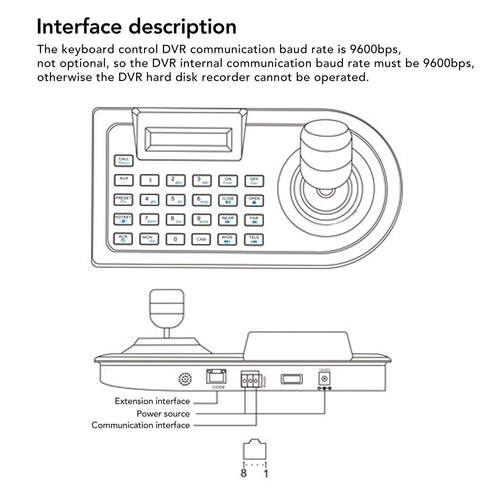 Snapklik.com : Hilitand LCD PTZ Camera Keyboard 3D PTZ Controller PTZ ...