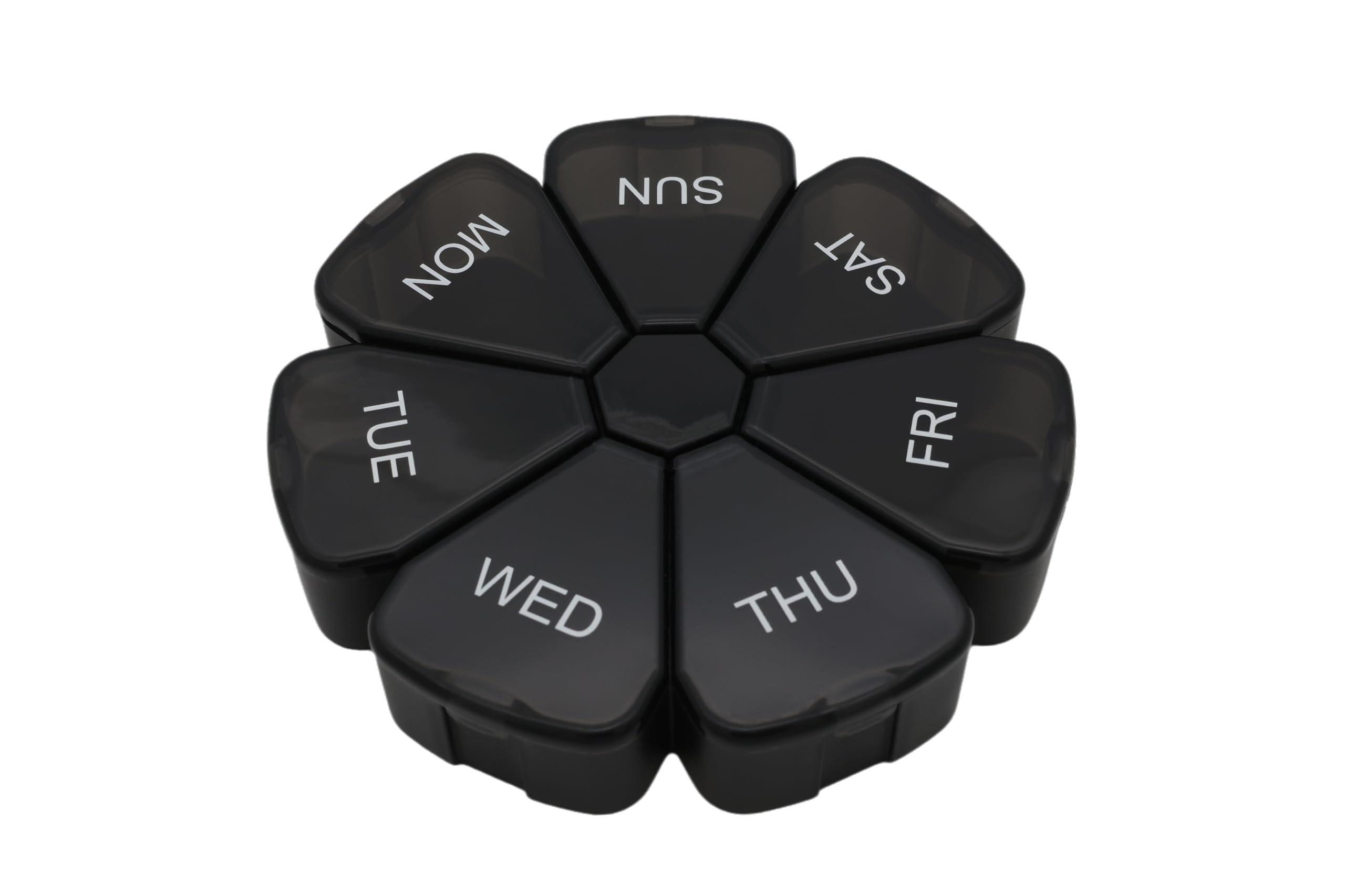 Amazon.com: 7 Day Weekly Pill Round Organizer, ShysTech Large Pill Case ...