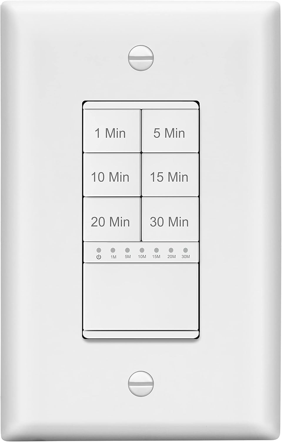 Amazon.com: LIDER 30-Minute Countdown Timer Switch with Wall Plate, 1-5 ...