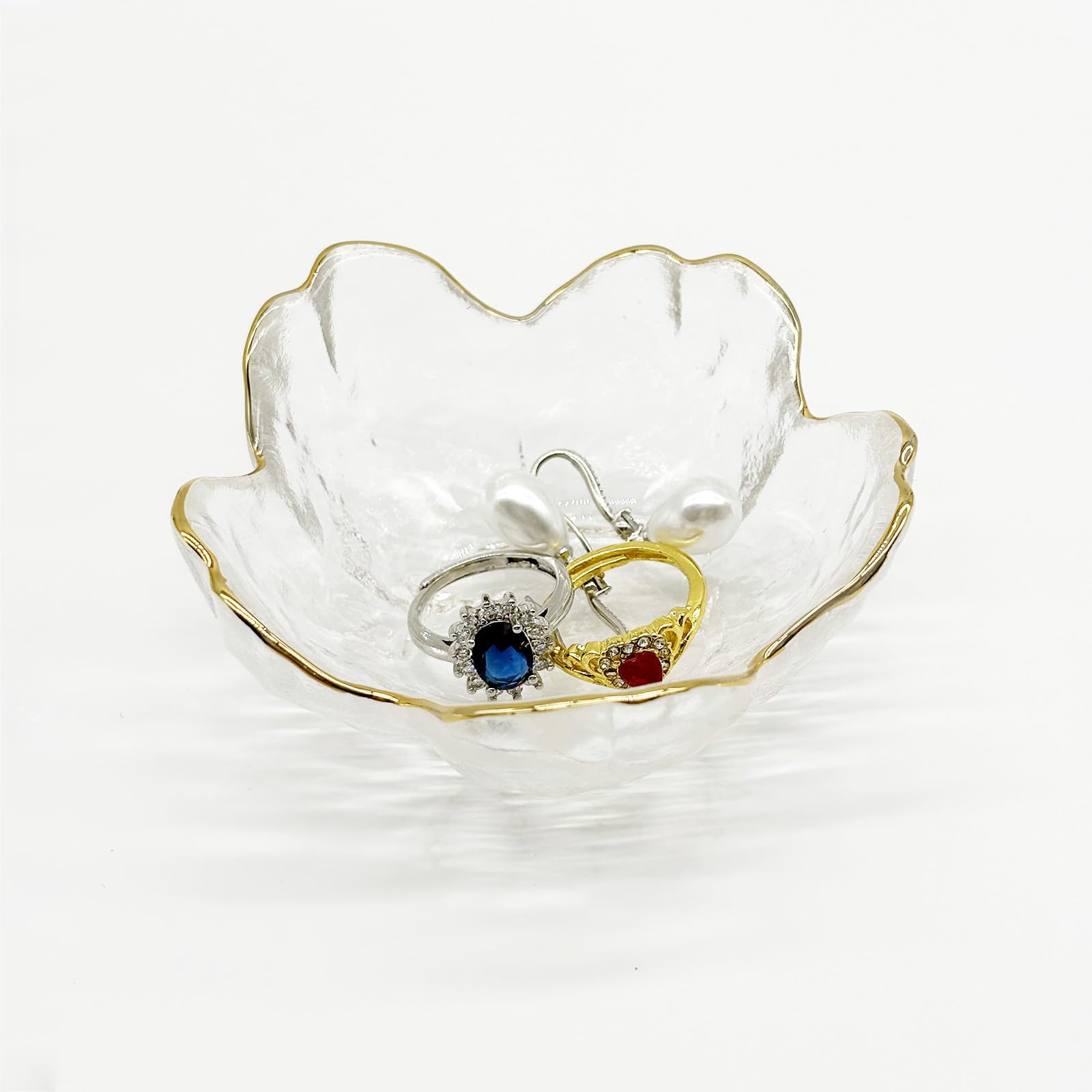 Amazon.com: BESSKON Glass Jewelry Dishes for Women, Small Ring Dish ...