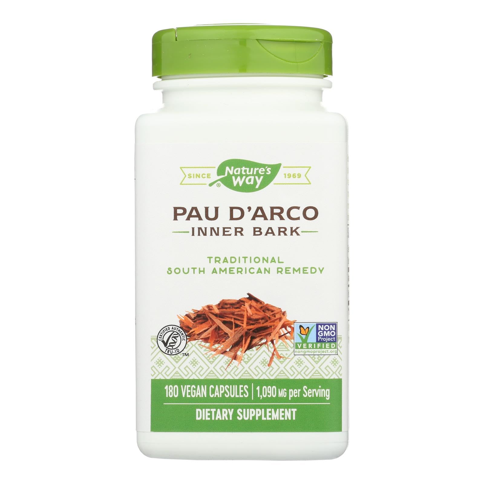 Amazon.com: Nature's Way - Pau D'Arco Inner Bark, 545 mg, 180 capsules ...