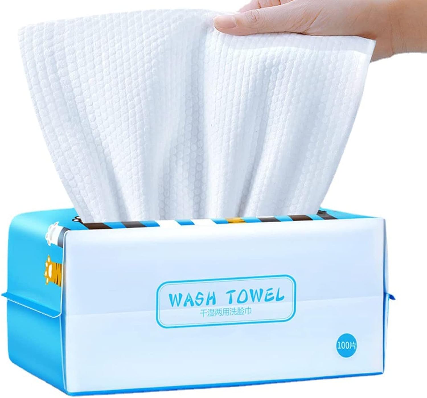 ChenTaid Disposable Facial Tissues, Wet & Dry, 100% Cotton, Wet & Dry ...