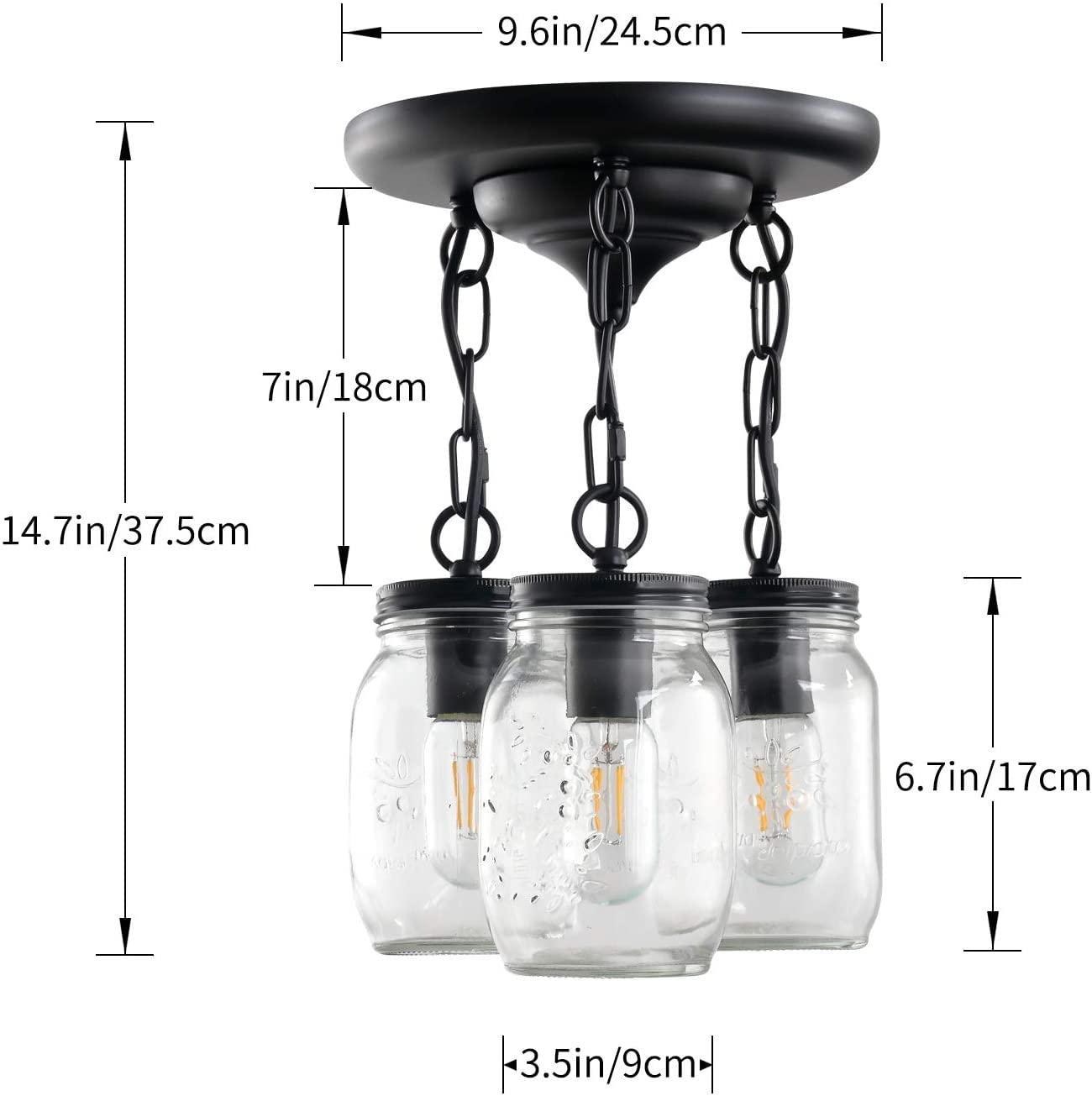 Jar Type Light Fixtures Vapor Tight Jelly Jar Light Fixtures | Order