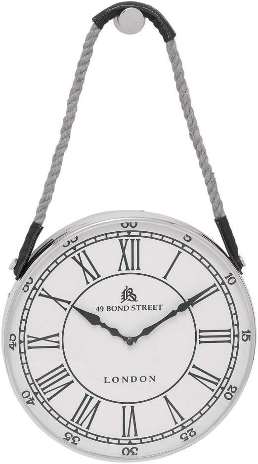 Amazon.com: Deco 79 Metal Rope Wall Clock, 14 by 24-Inch : Home & Kitchen