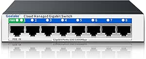 Amazon.com: 8 Port Gigabit Switch, Easy Smart Managed Ethernet Switch ...