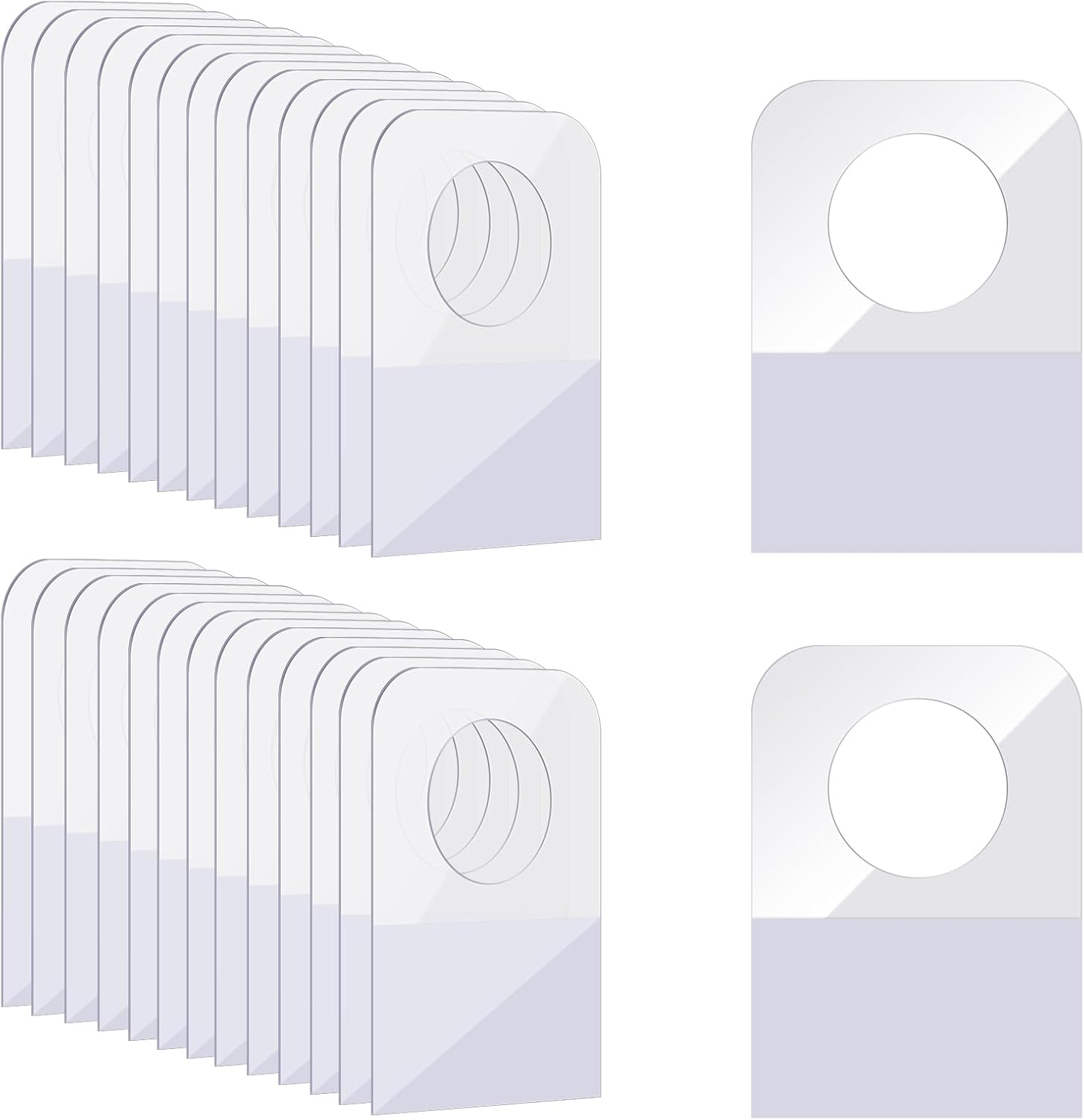 Amazon.com : 500 Pcs Hang Tags 1.3×0.9 Inch Hang Tabs Round Hole ...