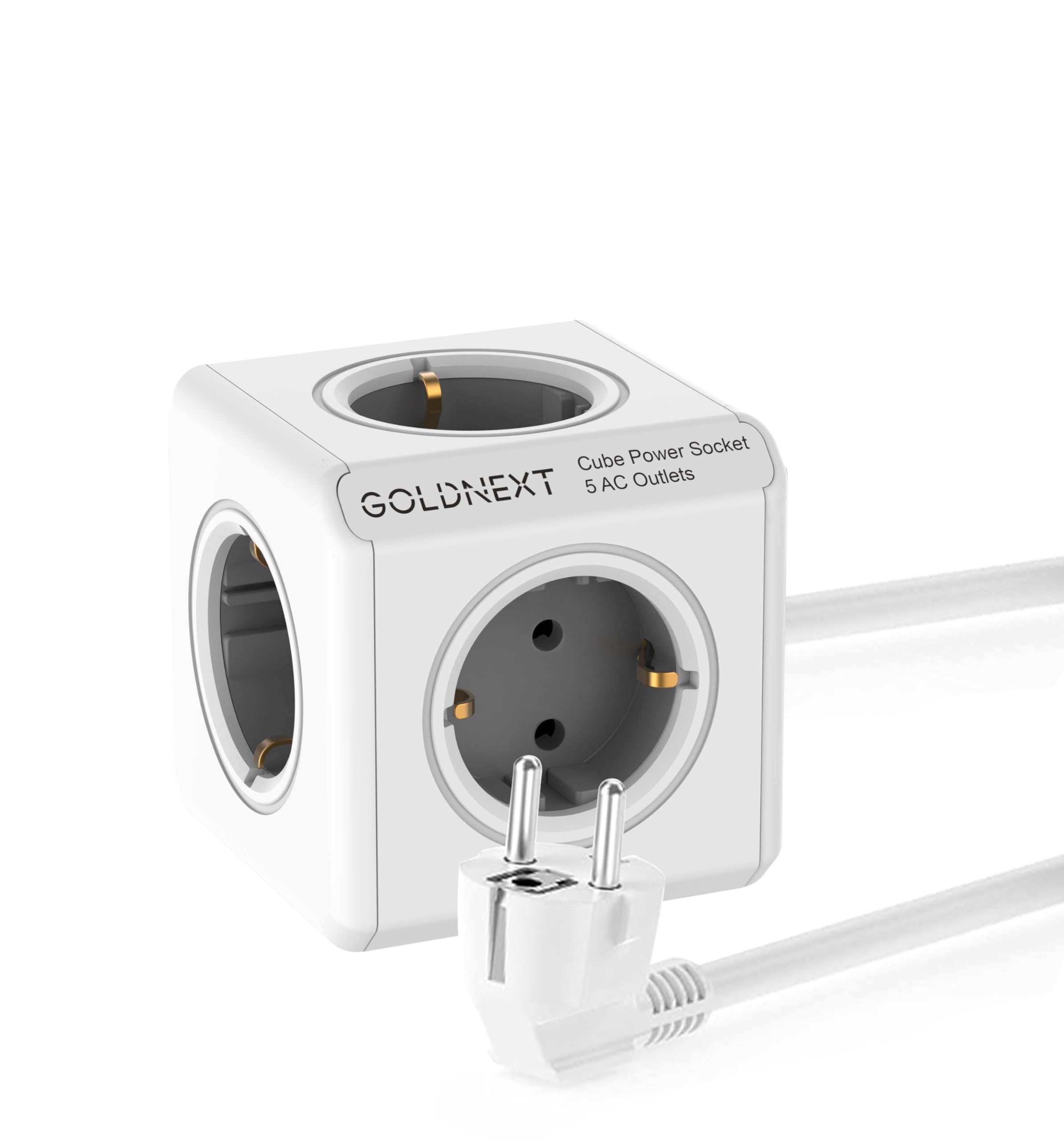 GOLDNEXT Cube Multiprise Murale 5 Prises Multi Prise Multiple Secteur ...