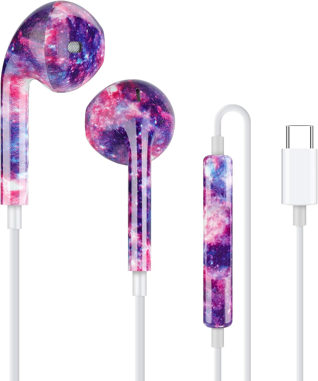 Amazon.com: Coolden USB C Wired In-Ear Headphone,Type-C Colorful ...