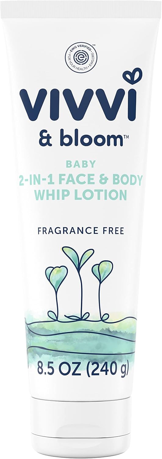 Amazon.com: Vivvi & Bloom Gentle 2-in-1 Baby Face & Body Whip Lotion ...