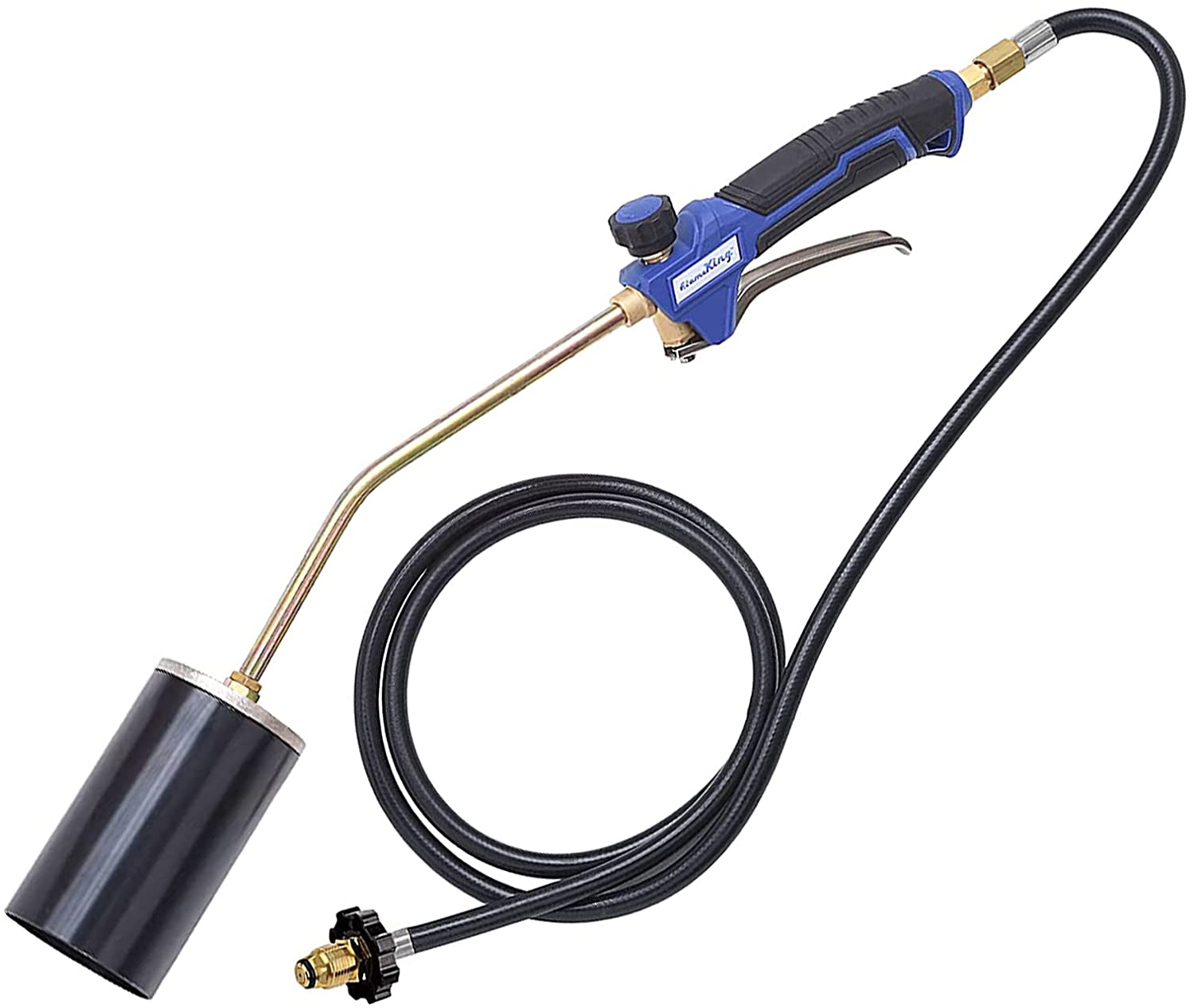 Watch 12FT Propane Torch Weed Burner Hose Adapter Soft Nose P.O.L on ...