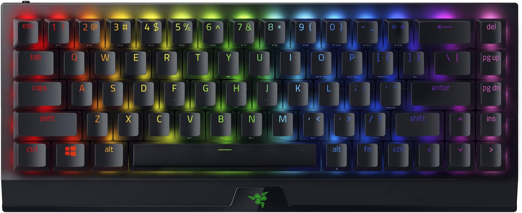 Amazon.com: Razer BlackWidow TE Chroma v2 TKL Tenkeyless Mechanical ...