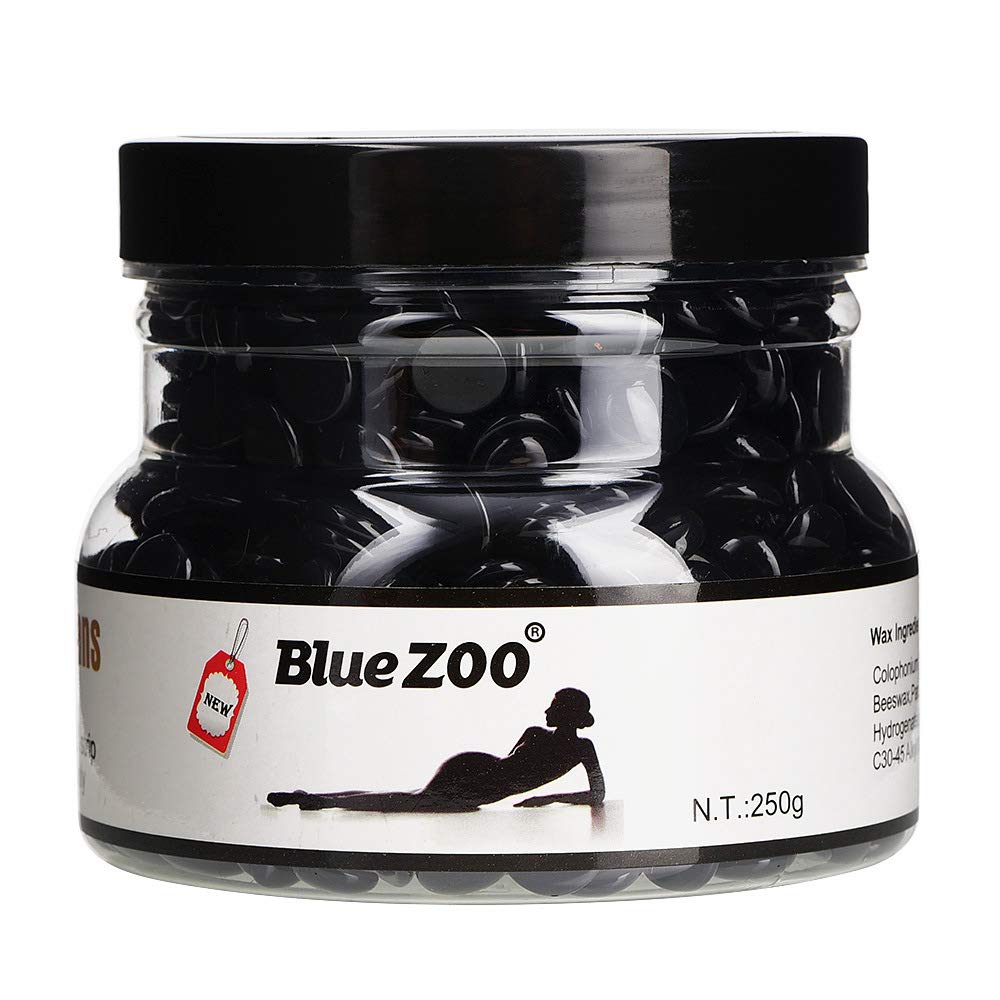 Amazon.com : Bluezoo Brazilian Hard Wax Beads Depilatory Solid Hot Film Waxing Pellets for Body ...
