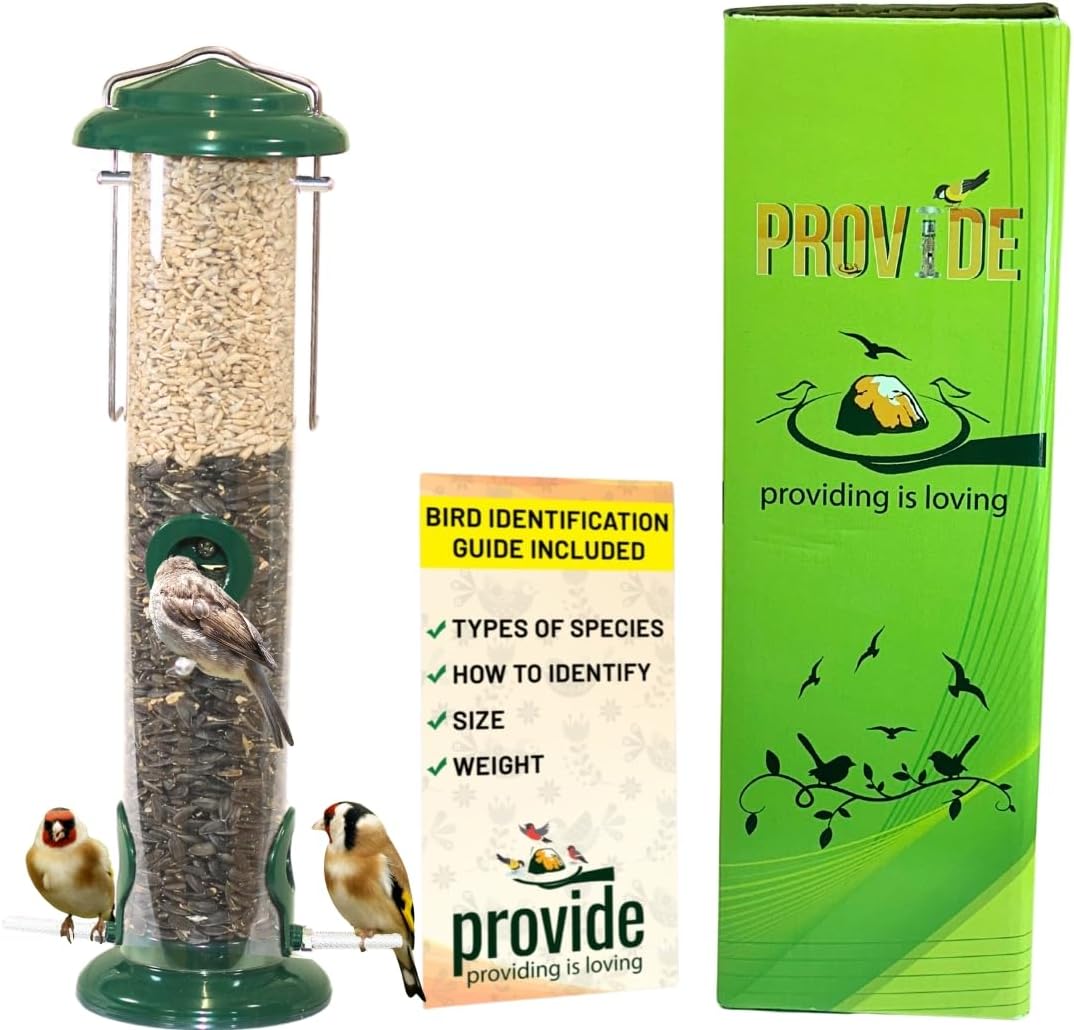 PROVIDE Easy Clean Bird Seed Feeder, bird feeders for small birds, Easy ...
