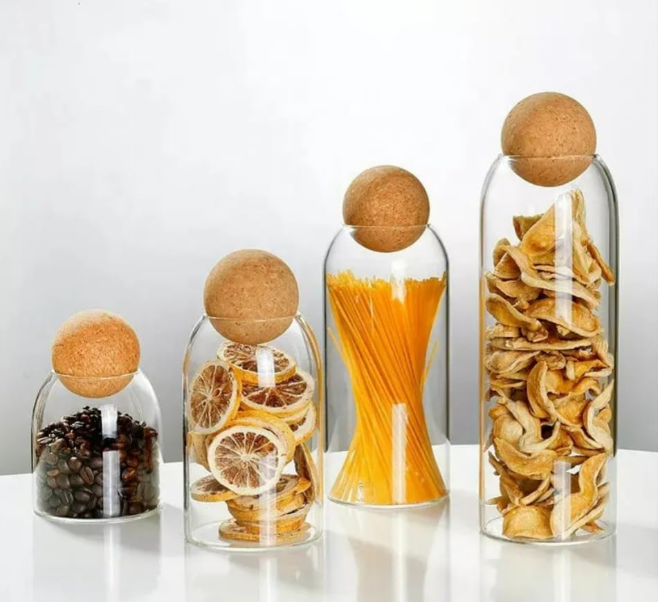 Amazon.com: Glass Canisters With Ball Lids Kitchen Jars for Storage,Tea ...