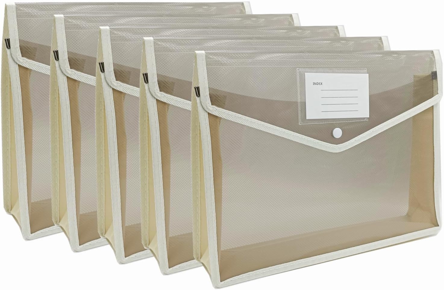 Amazon.com : Plastic File Folders Envelope - Expanding File Wallet ...