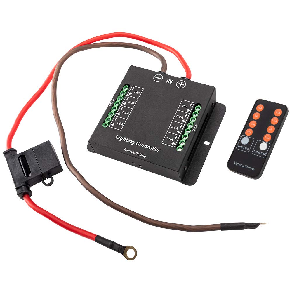 Buy BUNKER INDUST Wiring Control Box Wiring Hamess Kit with Fuse Relay ...