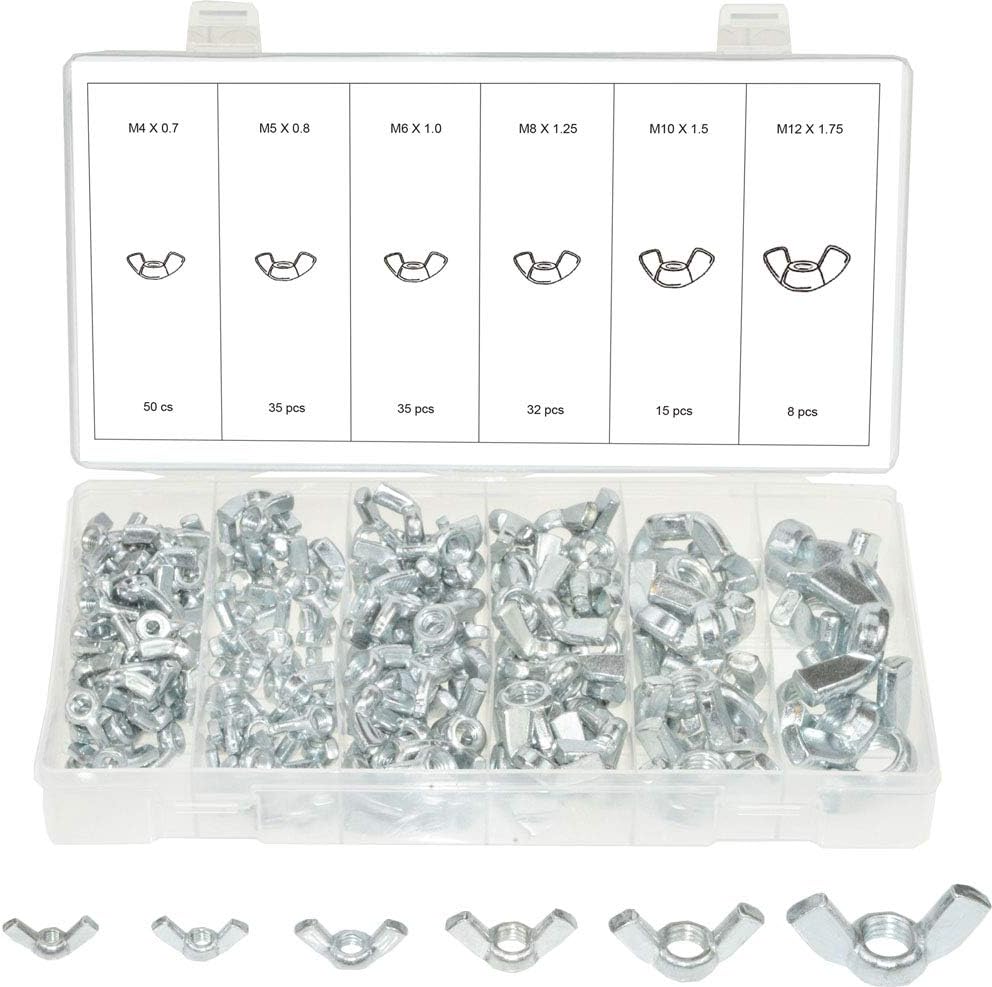 Amazon.com: Swordfish 32581 - Metric Wing Nut Assortment, 175 pieces ...