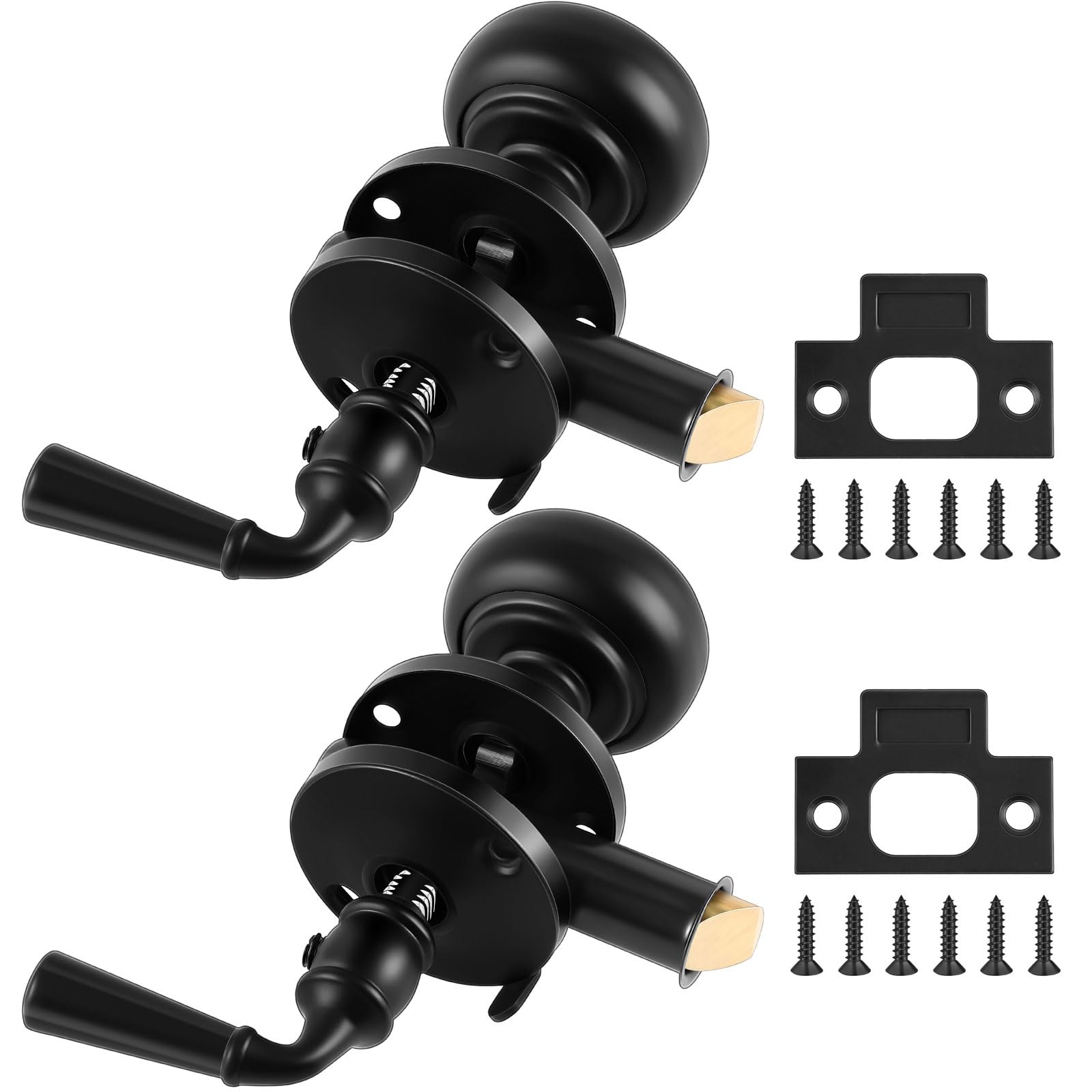 Hicarer 2 Pack Solid Brass Storm Door Latch Storm Screen Door Latch ...